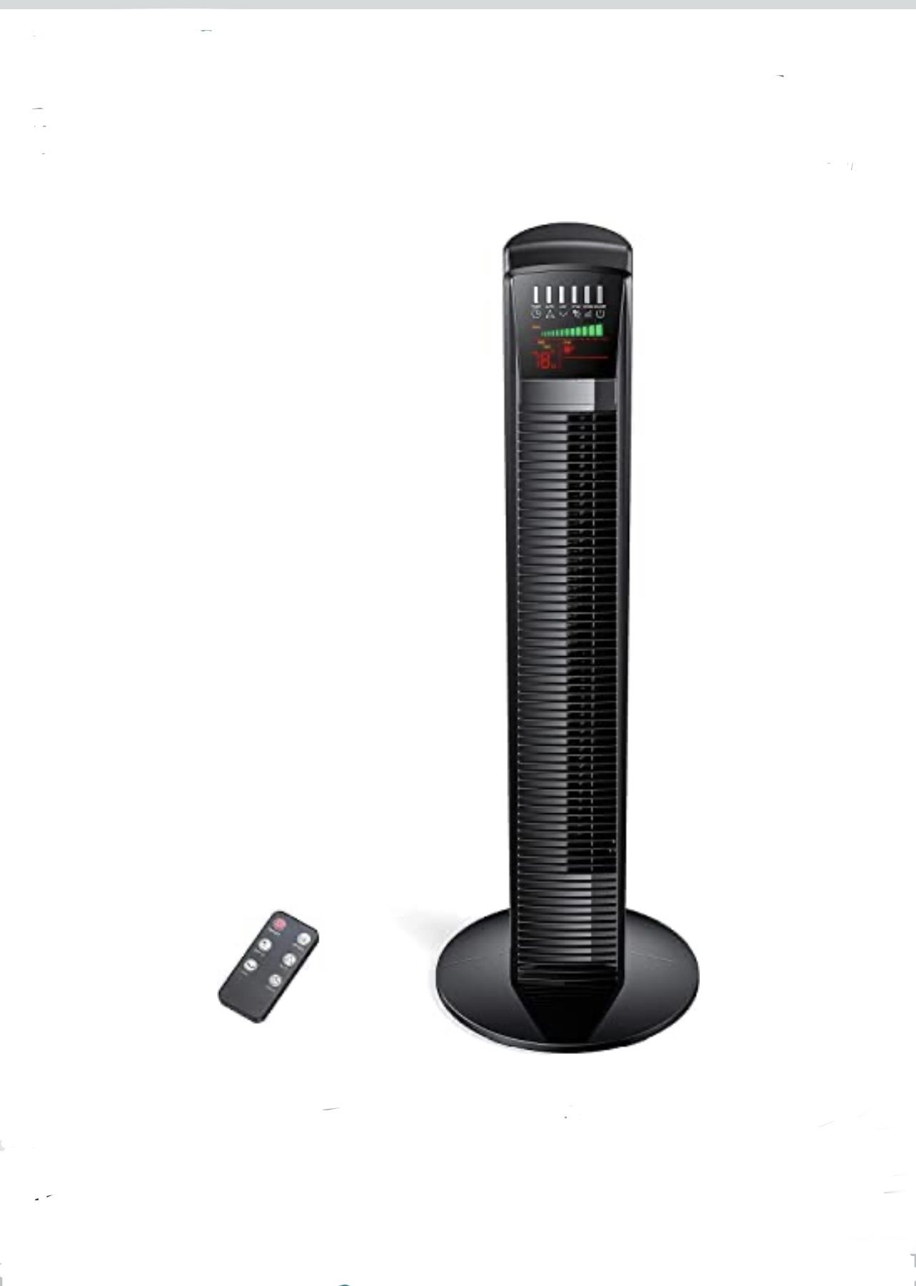 Tower Fan, PARIS RHÔNE Oscillating Quiet Cooling Fan with Remote ...