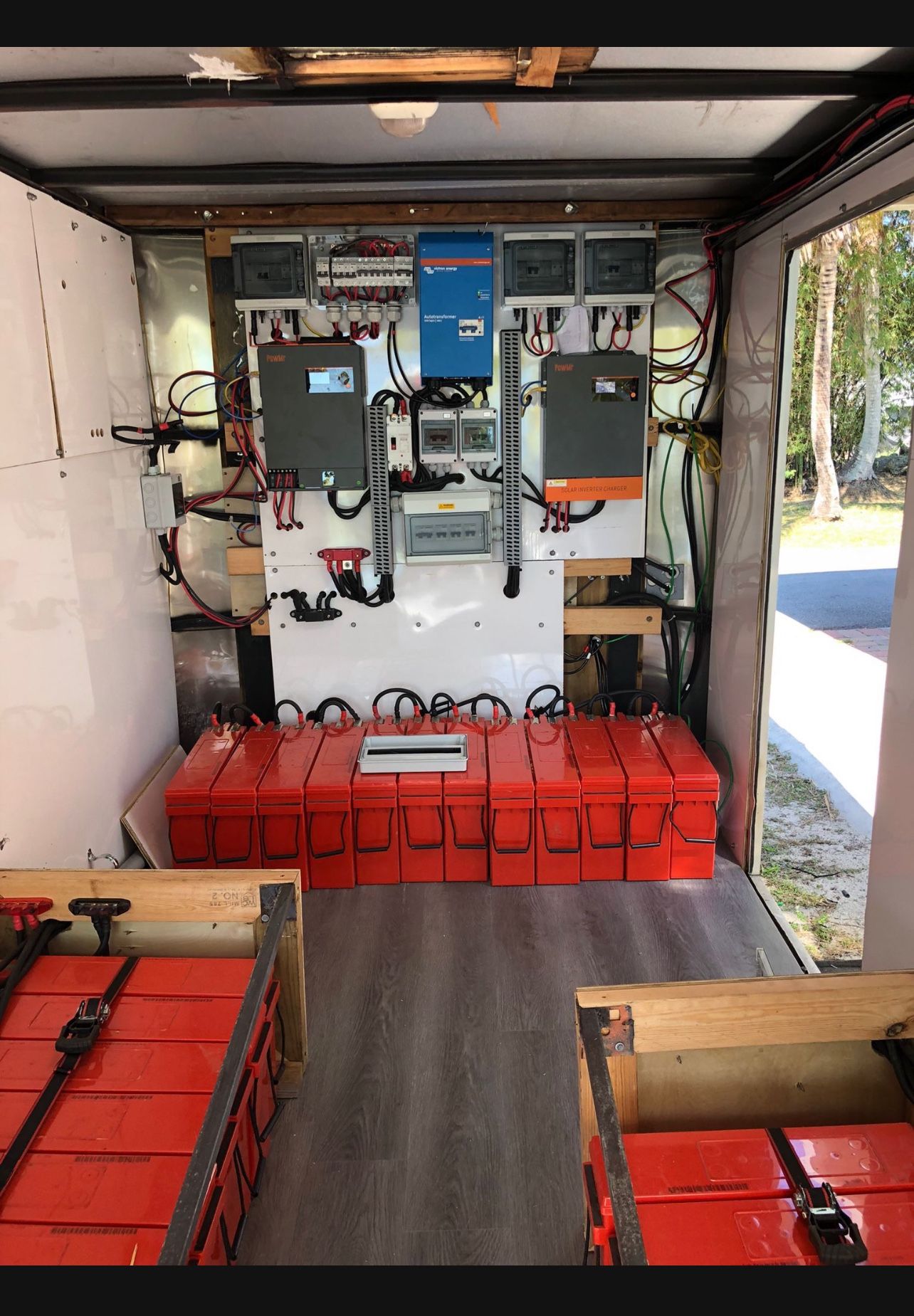 USED SOLAR PANEL BATTERIES. EACH BATTERY . 2500 WATT POWER SAFE SBS190F ...