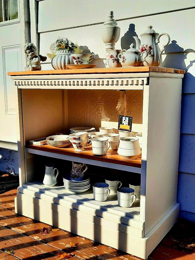 Fabulous Upcycled Farmhouse Table/Cabinet/Book Case/Coffee/Tea/Pastry ...