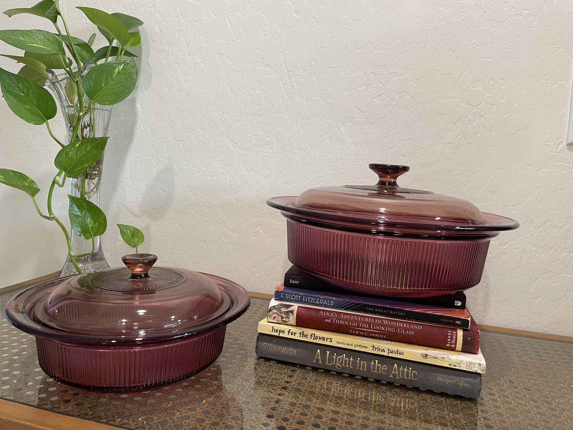 Cranberry Pyrex Visions Crocks for Sale in Phoenix, AZ - OfferUp