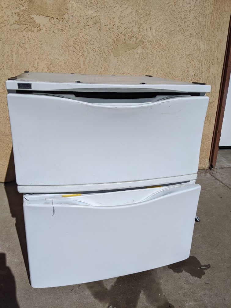 Washer Dryer Storage Pedestal Drawer Risers Whirlpool Maytag Kenmore ...