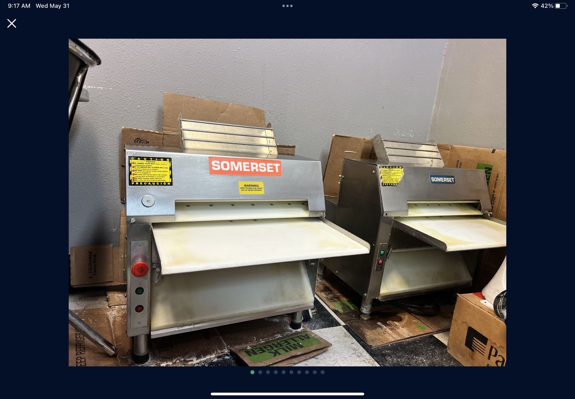 REPOST Somerset CDR-2000 20” Countertop Two Stage Dough Sheeter with ...