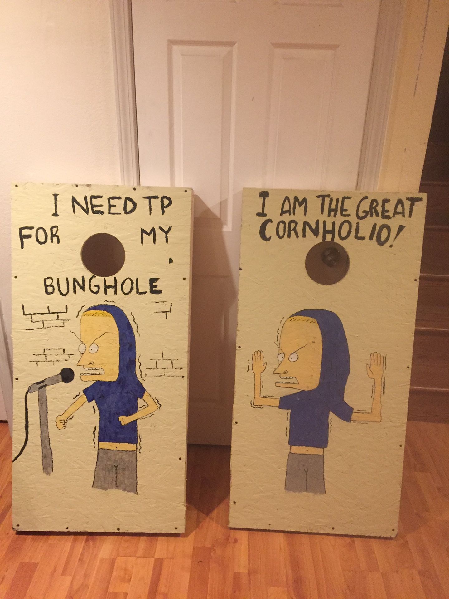 Custom Beavis Cornholio cornhole game for Sale in Santa Cruz, CA - OfferUp