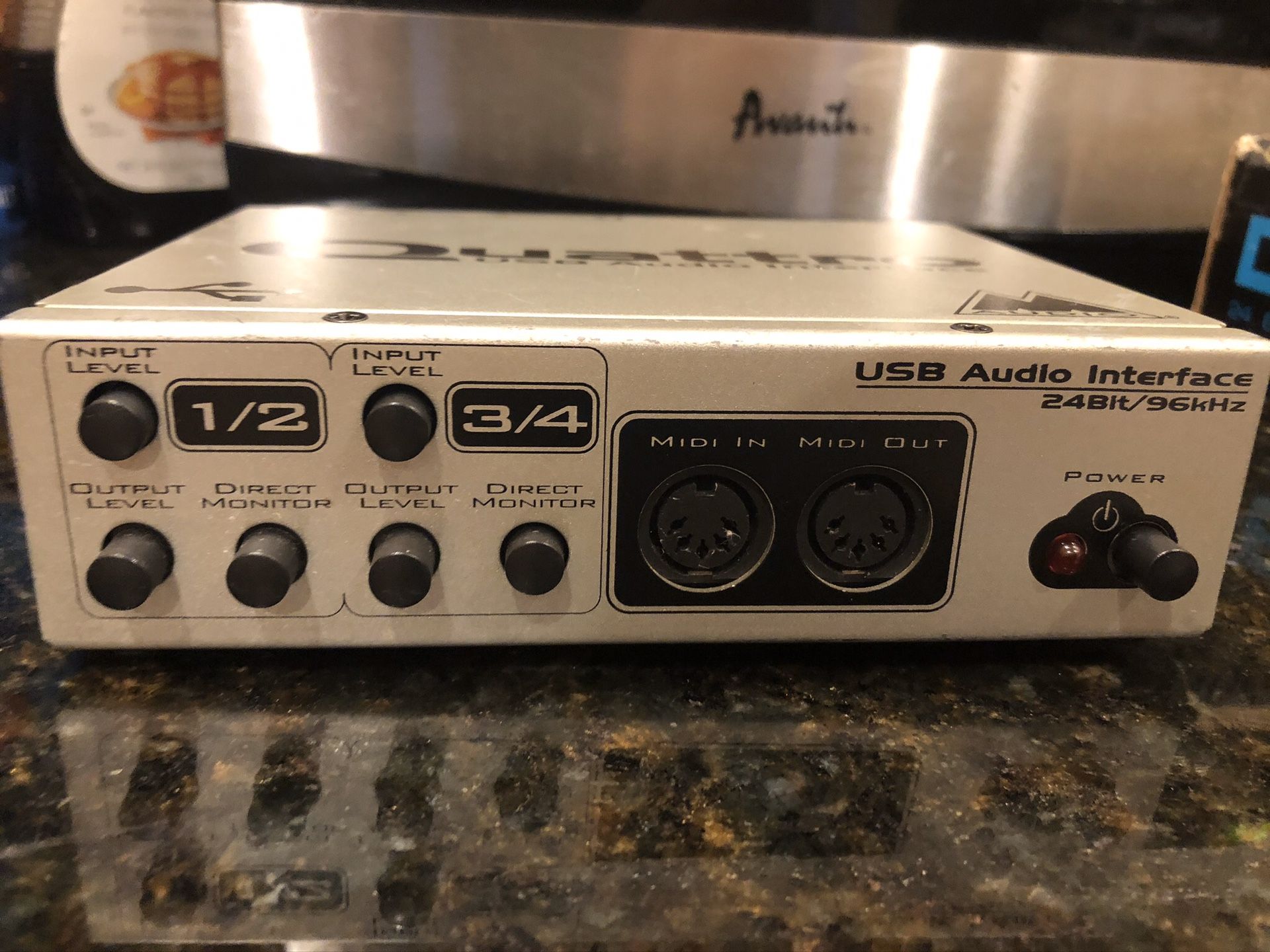 Used audio interface M AUDIO Quattro USB 4-In / 4-Out Audio Interface ...