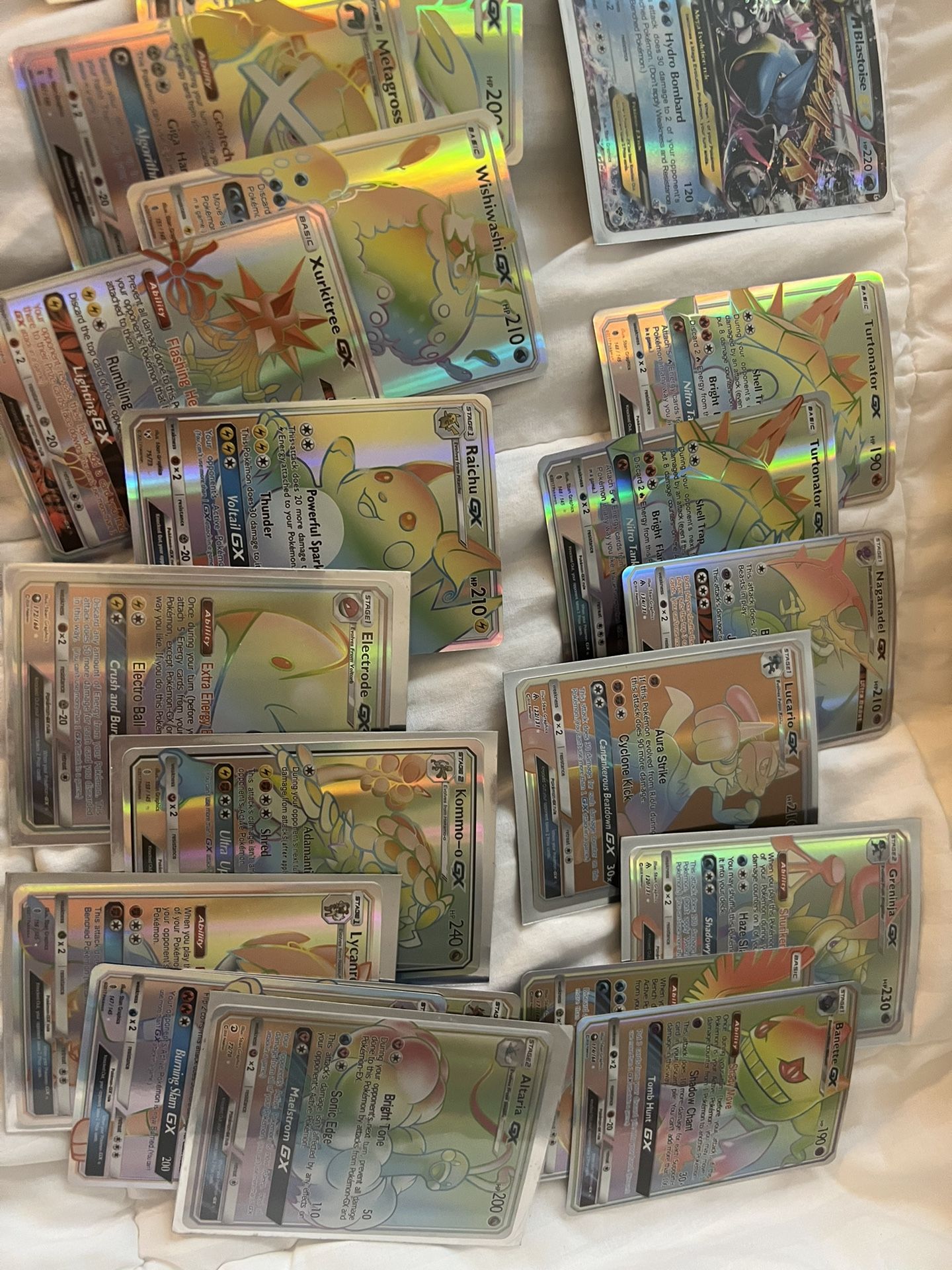 HUGE LOT of 289 Pokemon GX All Holographic / Shiny / Rare Trading Cards ...