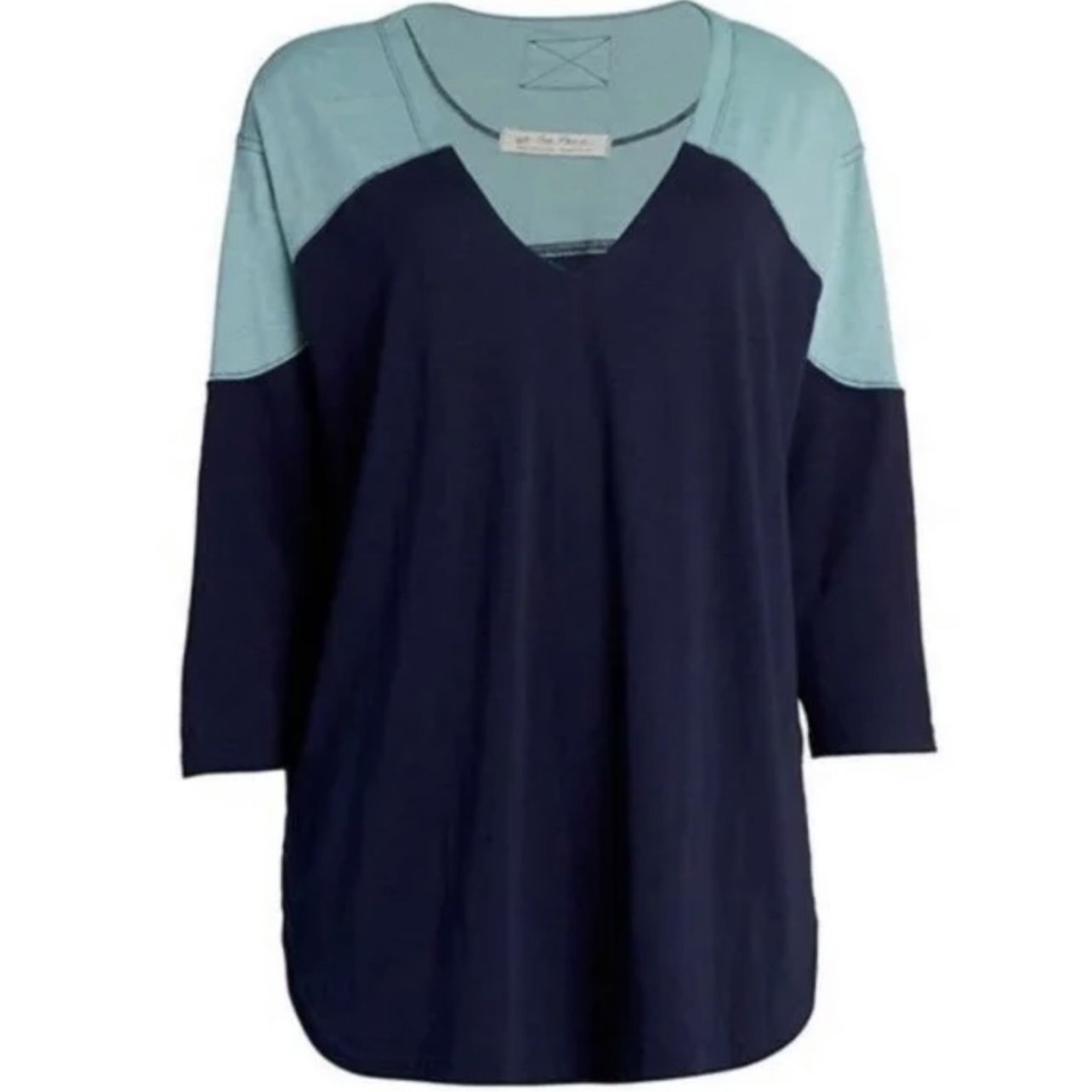 Free People Oversized Colorblock Raglan Tee, Size ~XS/S/M for Sale in ...