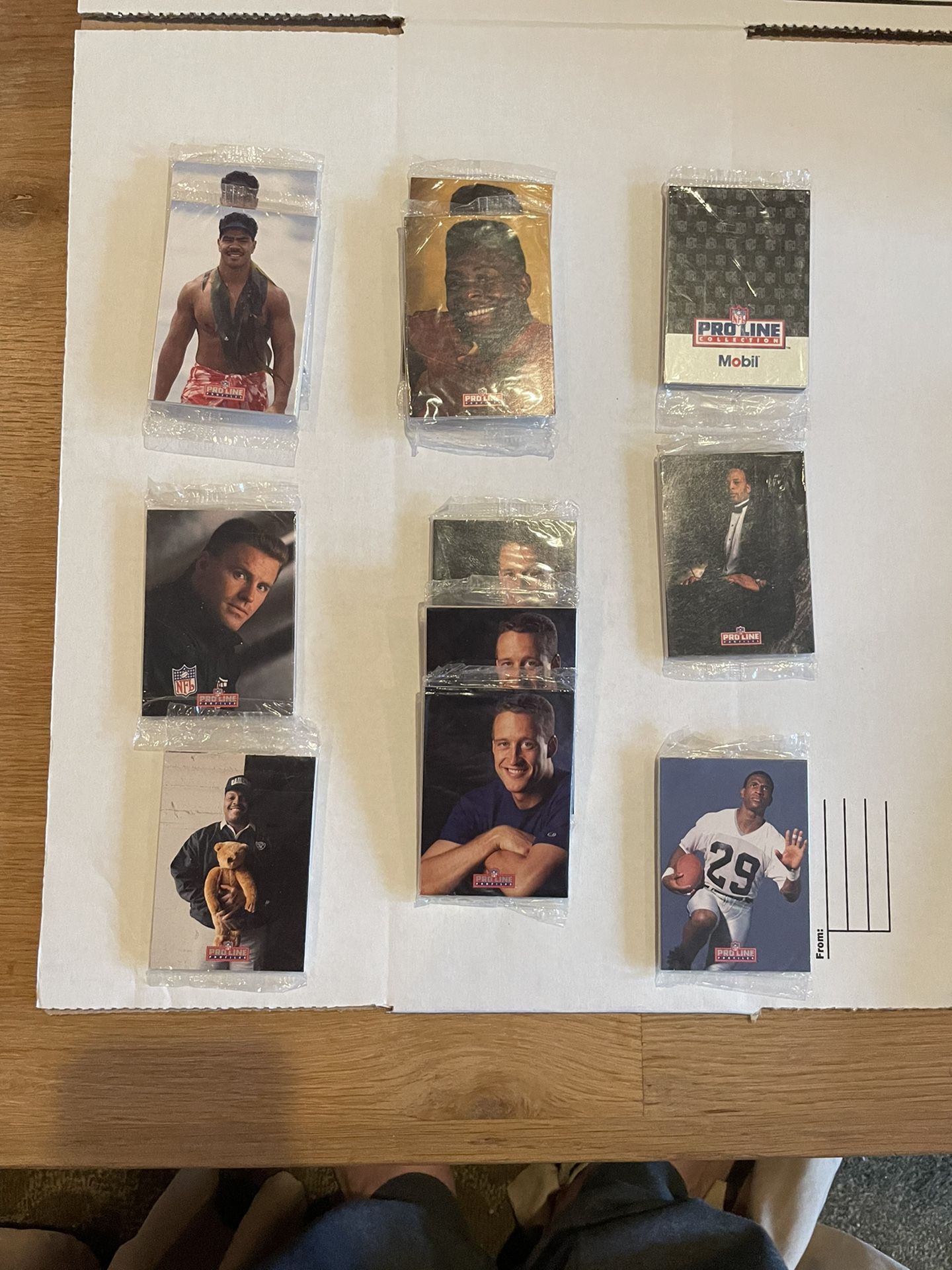 Lot Of 10 Packs / Total NFL pro line portraits/mobile, Coca-Cola promo ...
