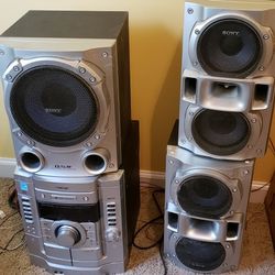 Sony Stereo System With Subwoofer