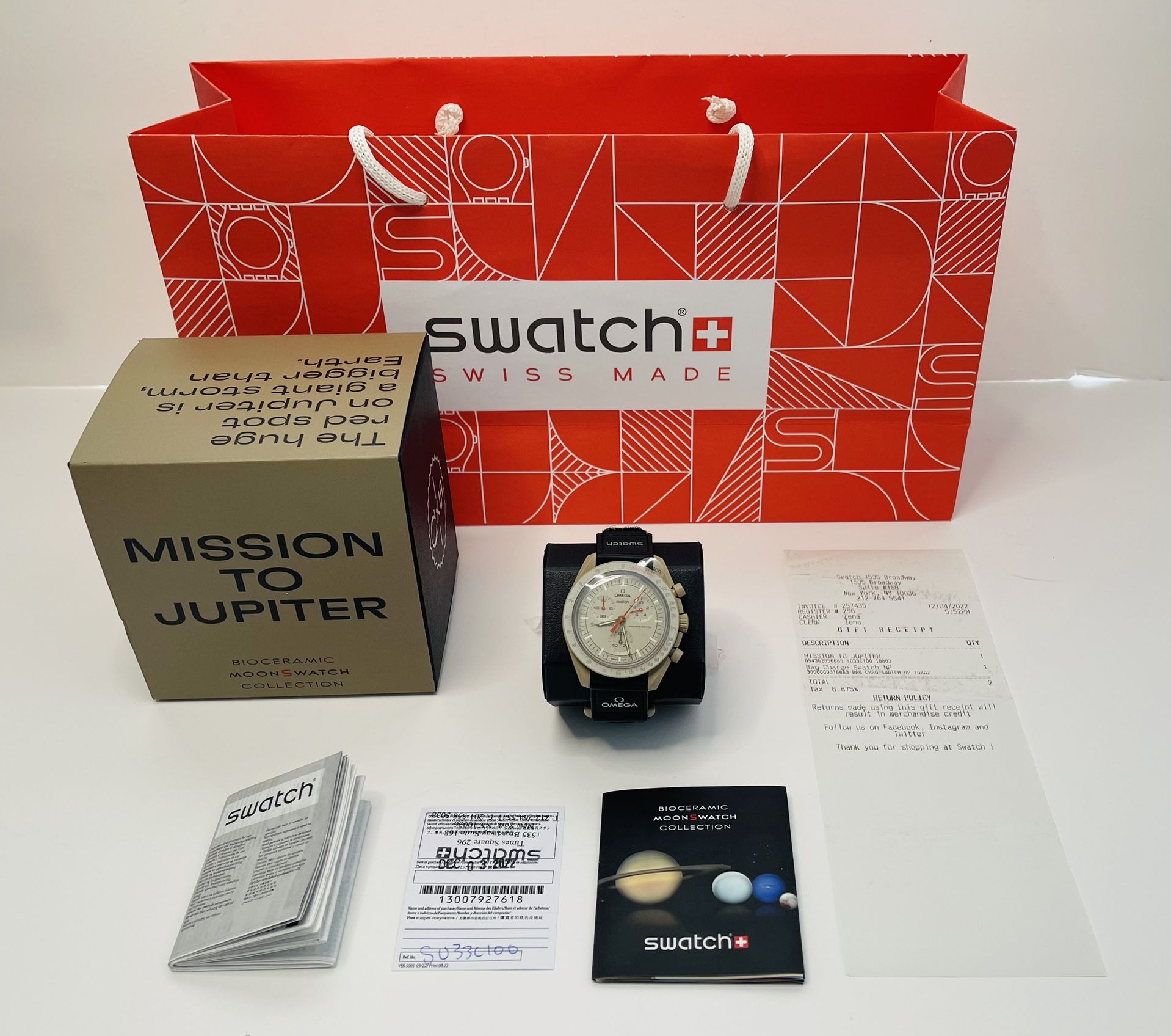Omega x Swatch Speedmaster MoonSwatch Mission To Jupiter Swiss Watch ...