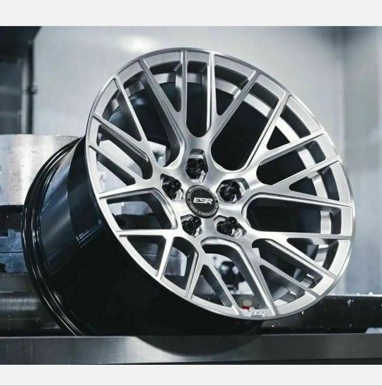 20" ESR RF11 Wheels 20x9 +22 5x114.3 Silver 20 Inch Rotary Forged Rims ...