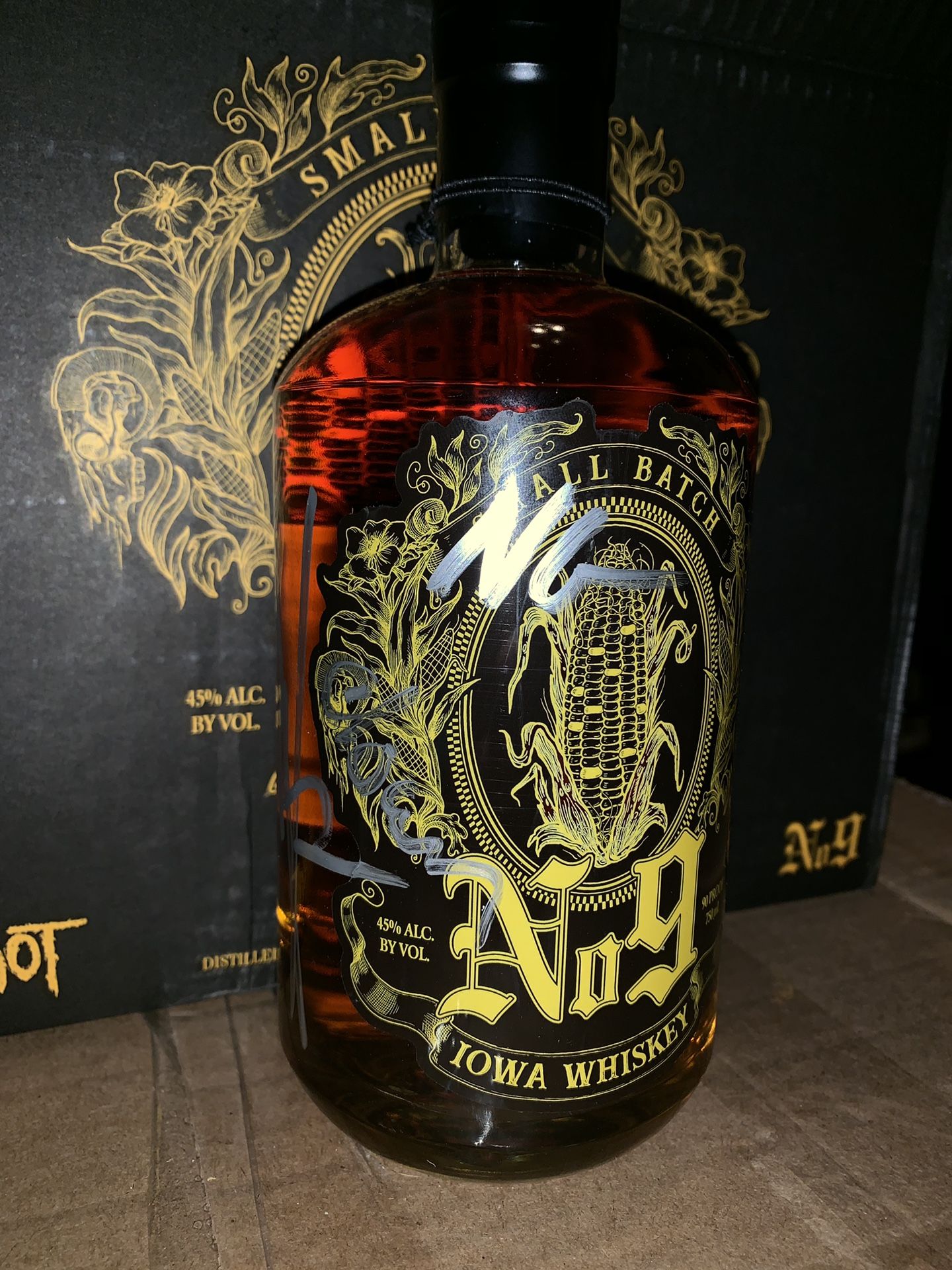 Rare Slipknot No. 9 Autographed Whiskey Bottle Signed By 3 Band Members ...