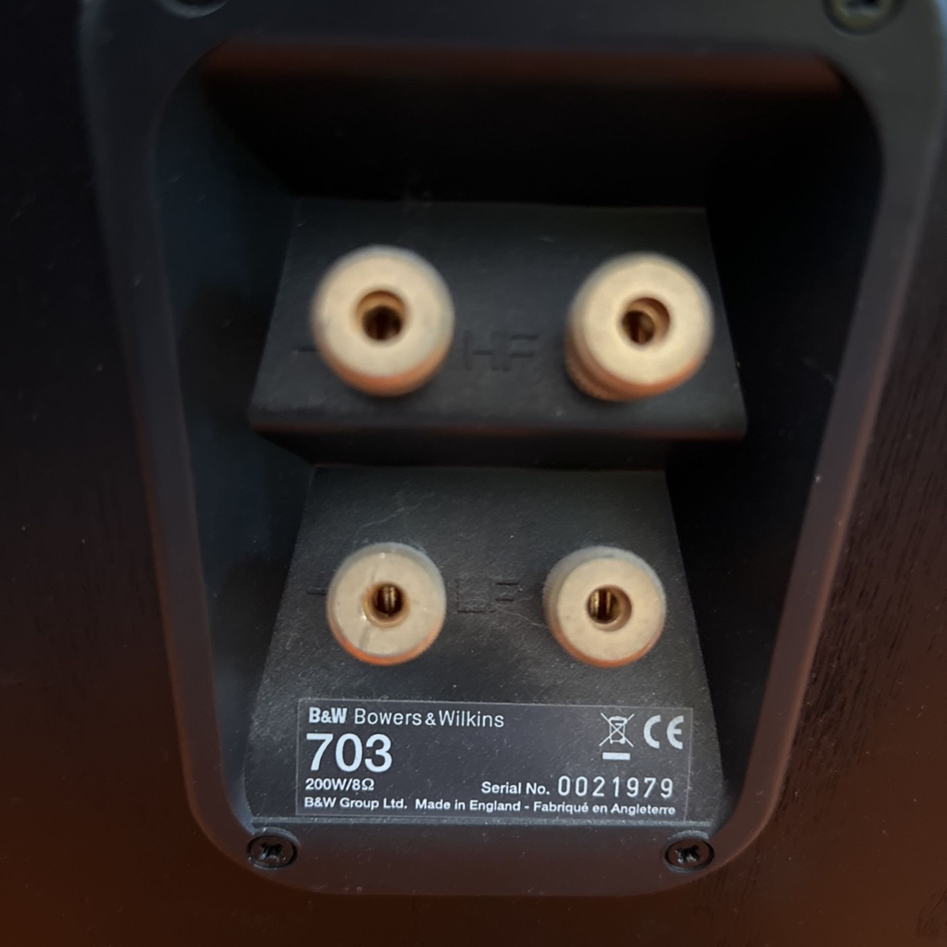 B&W 703 (s1) & HTM7 Center Channel + Bi-Wire Cables for Sale in Los ...