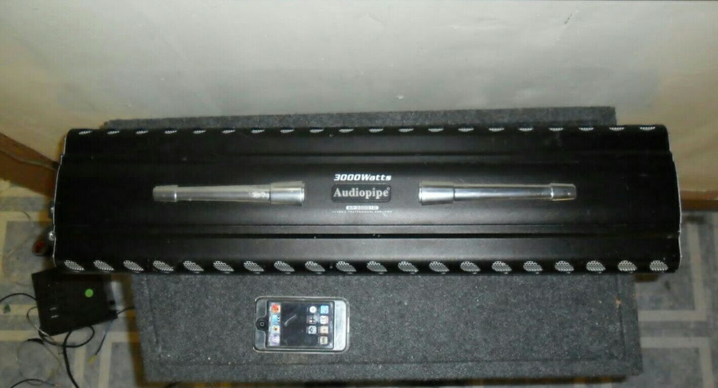 Audiopipe ap 3000 watt beast amplifier amp does 3600 watts @ 2 ohms ...