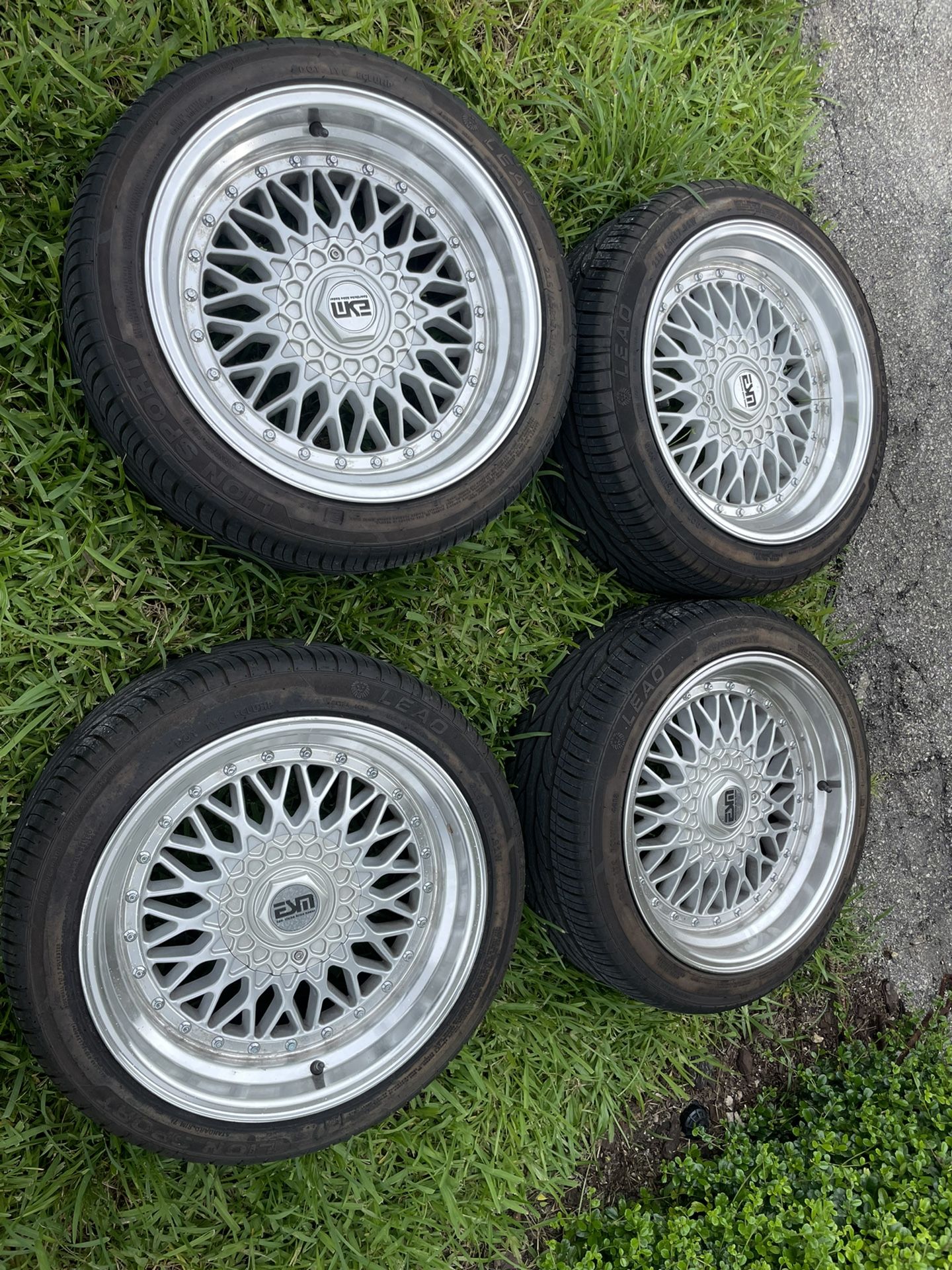 BBS Rs Style Mesh Wheels ESM 17x8.5 Et20 5x108 &5x100 for Sale in Miami ...