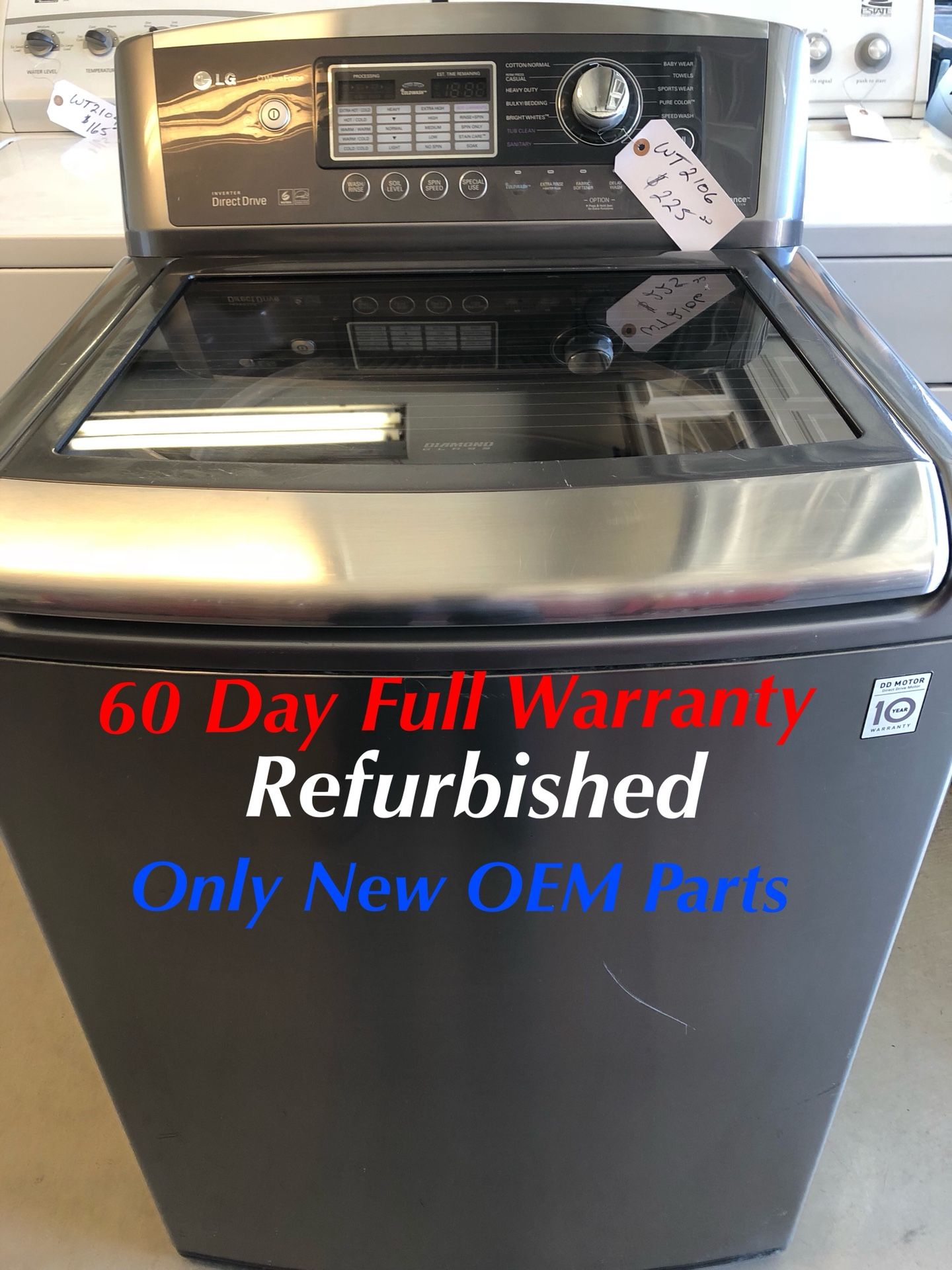 Great Refurbished LG WaveForce Washer for Sale in Apple Valley, CA ...