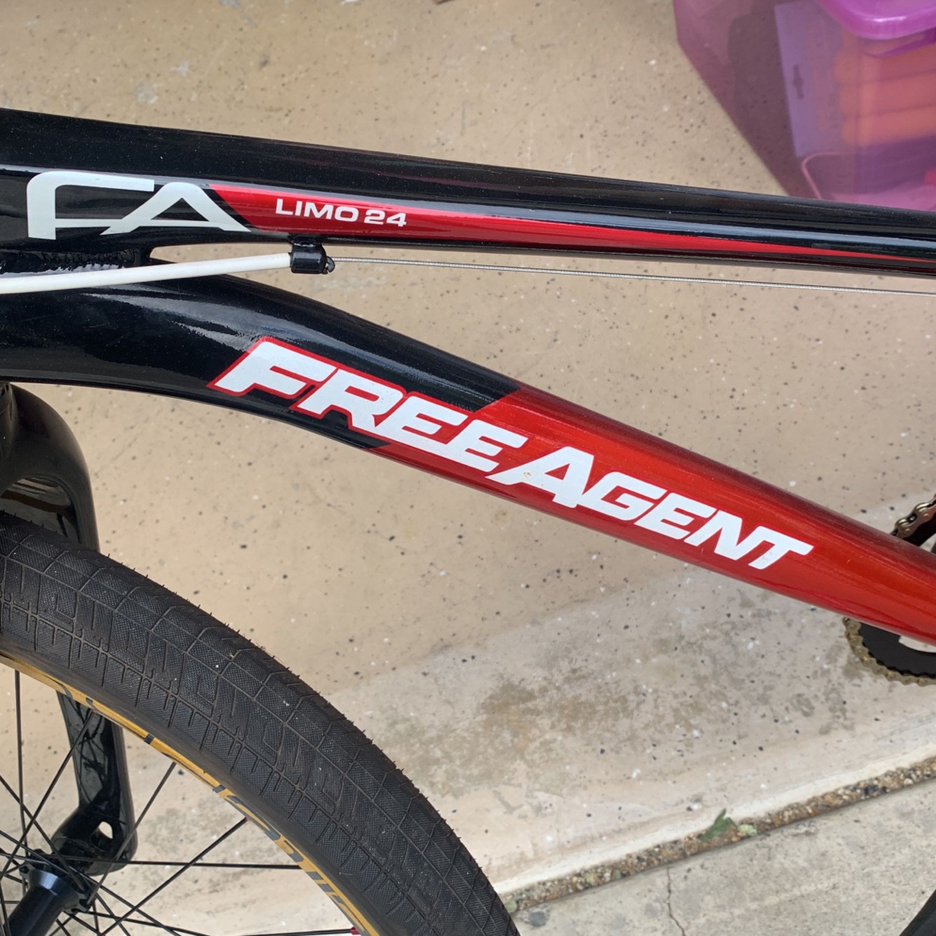 24 Inch Bmx Free Agent Limo 24 for Sale in San Jose, CA - OfferUp