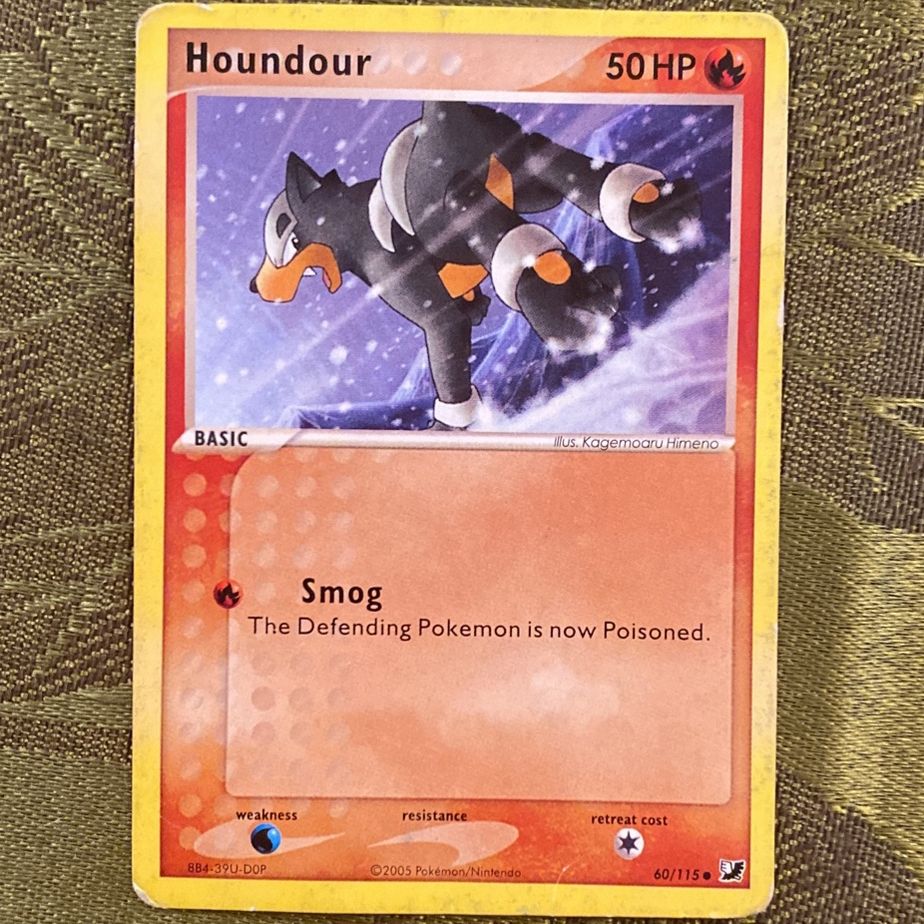 Pokemon Houndour Card