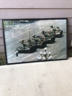 Tiananmen Square Tank Man Poster