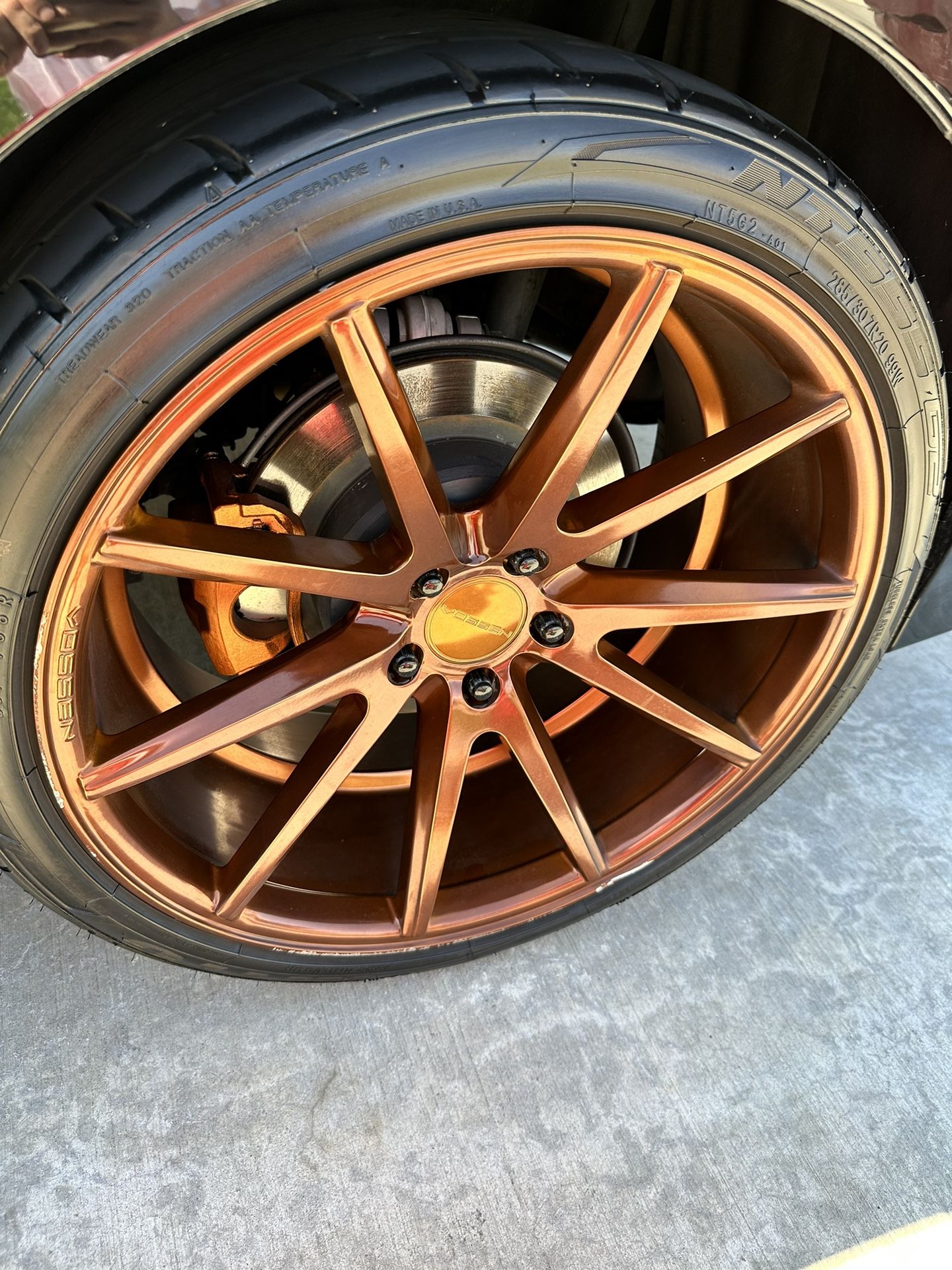 20” Staggered Vossen wheels. Powder coated Bronze. Lexus/Toyota/Nissan ...