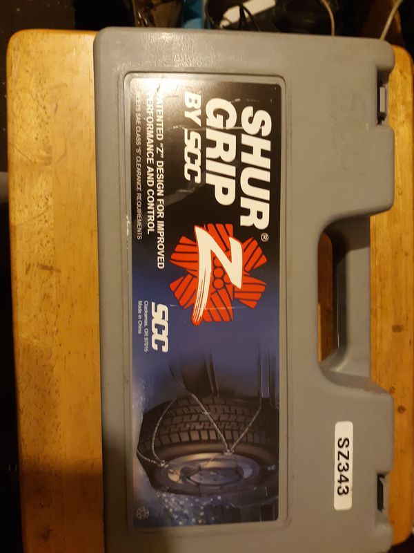 SCC Shur Grip SZ343 Snow Tire Cable Chains 15 16 17 18 20 for Sale in ...