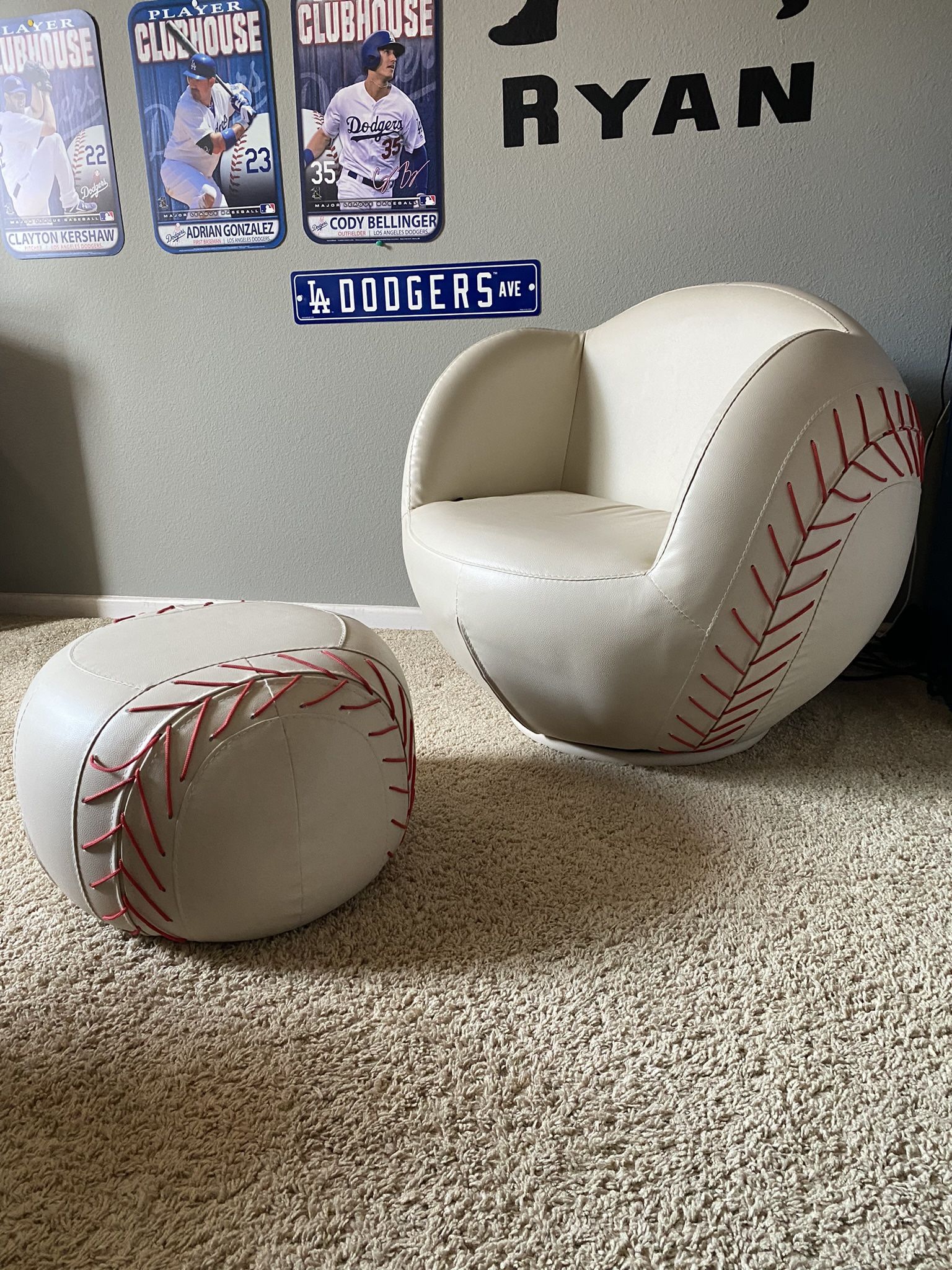 Boys Baseball Chair