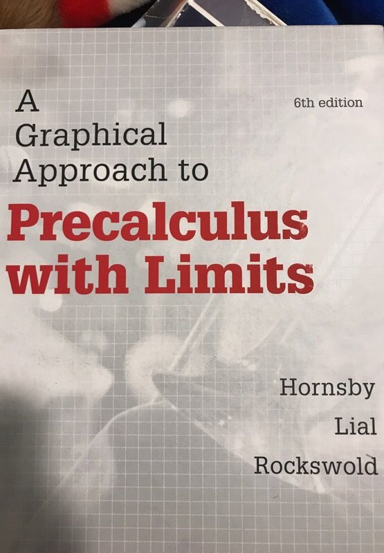 Precalculus With Limits Book