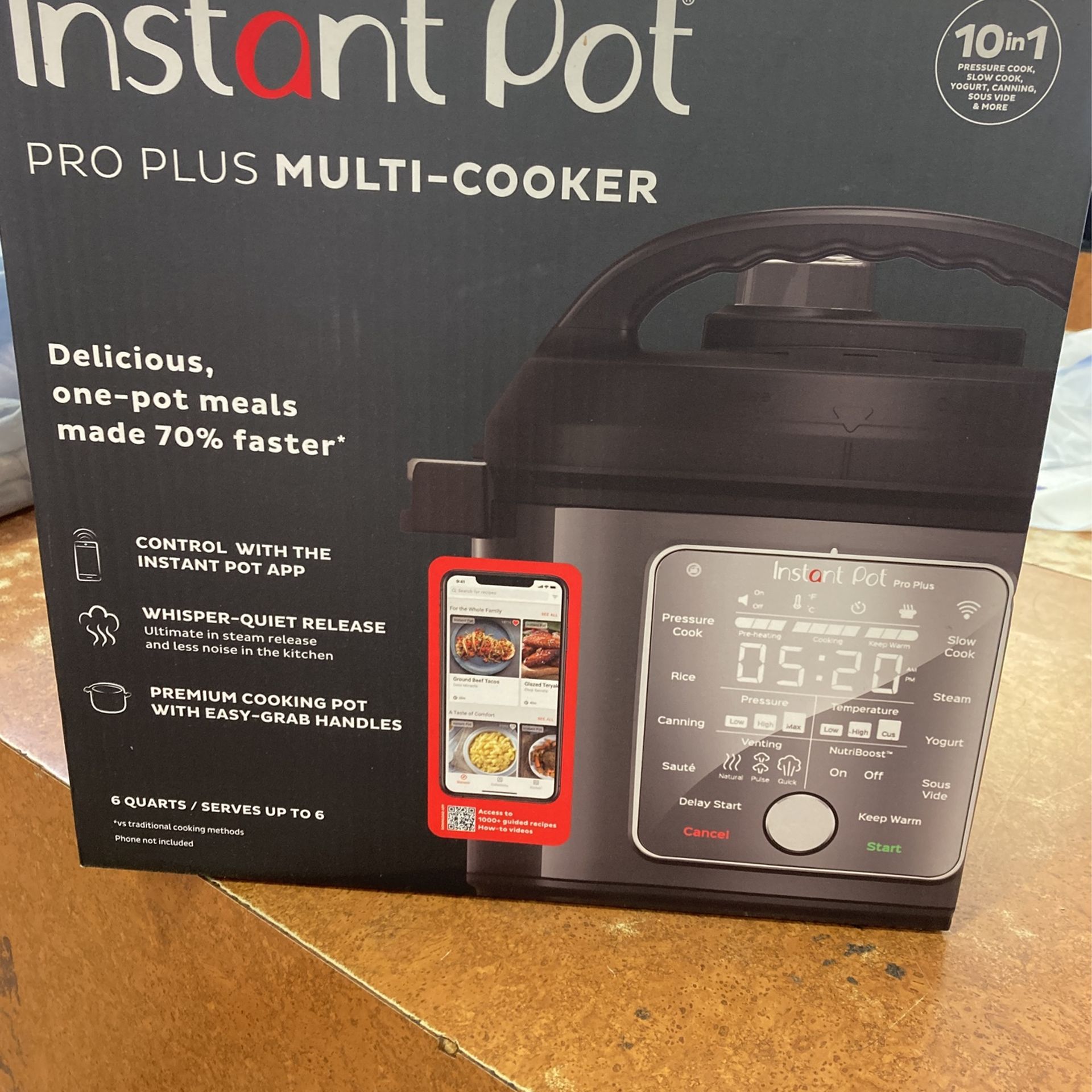 Instant Pot Pro Plus Multi Cooker for Sale in Upland, CA - OfferUp