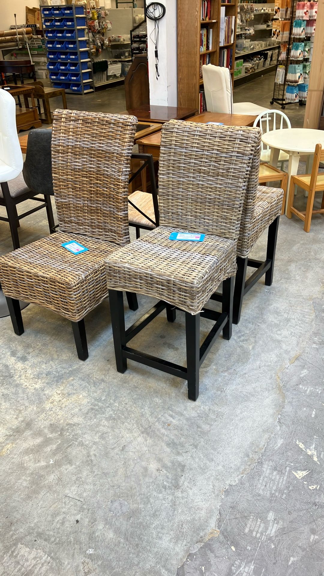 Wood And Rattan Counter Stools for Sale in Puyallup, WA - OfferUp