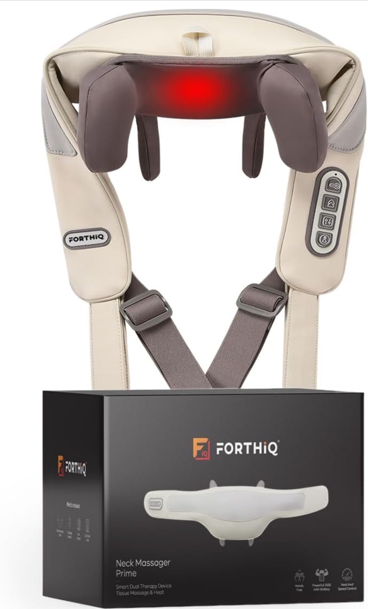 Hand-Like Neck Massager for Pain Relief Deep Tissue, Adjustable Heat ...
