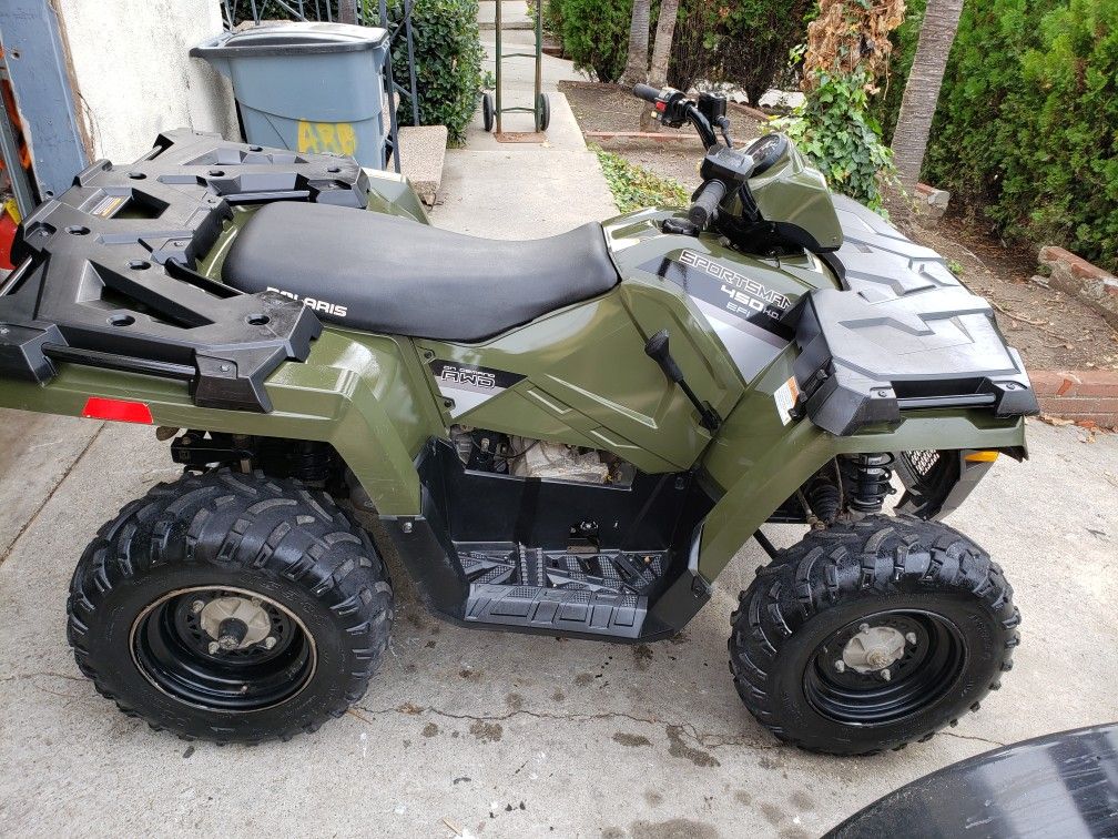 2016 POLARIS SPORTSMAN 450 H.O. 4X4 EFI EPS RUNS LIKE NEW for Sale in Whittier, CA - OfferUp