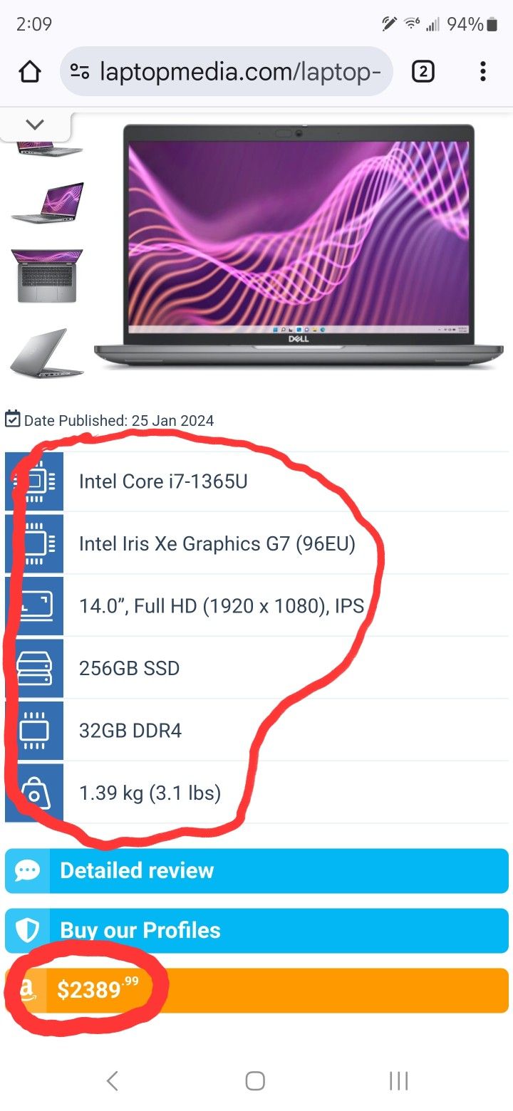 Dell Latitude 14 5440 Intel Core I7-1365U 13th Gen 32gb DDR4 256gb PCIe ...