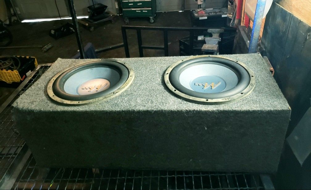 Set Of Two 12 In Merlon Audio Subwoofers In Box for Sale in Spring, TX ...