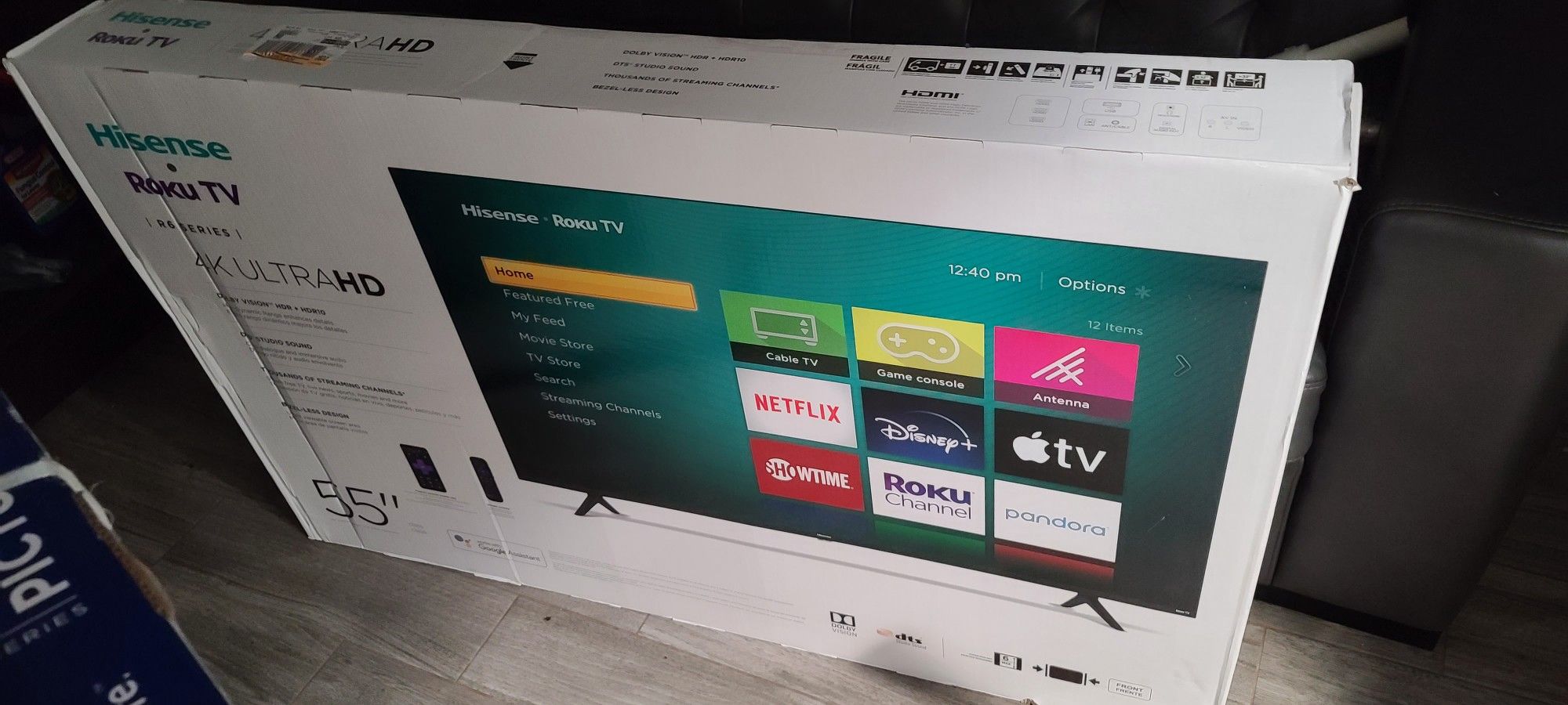 55" Class - R6 Series, 4K UHD Hisense Roku TV with HDR (2020) (55R6040G ...