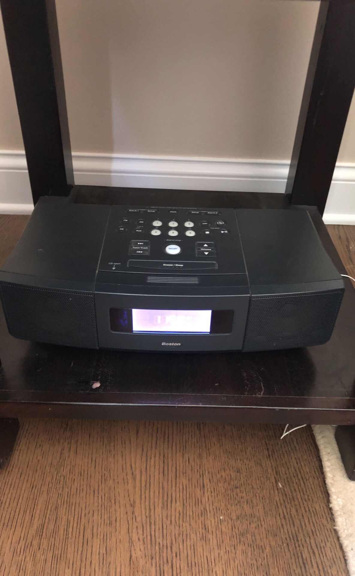 Boston Acoustics MicroSystem CD Clock radio w/ CD player for Sale in ...