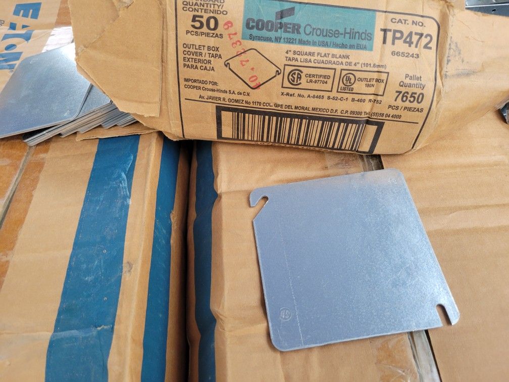 4 Inch Metal Electric Boxes , Metal Covers For 4 Inch Boxes , Metal ...