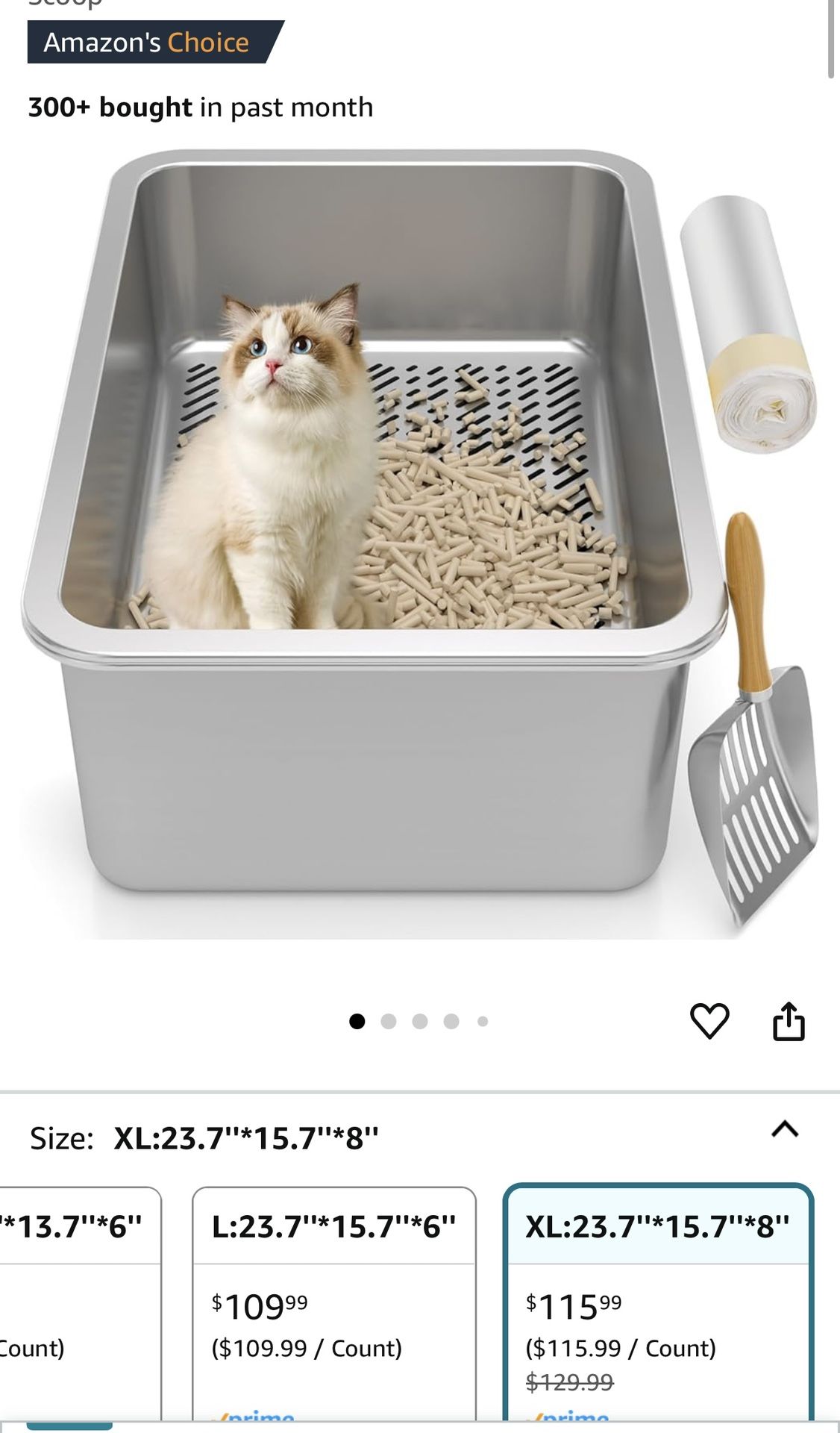 Stainless Steel Sifting Cat Litter Box for Sale in Las Vegas, NV - OfferUp