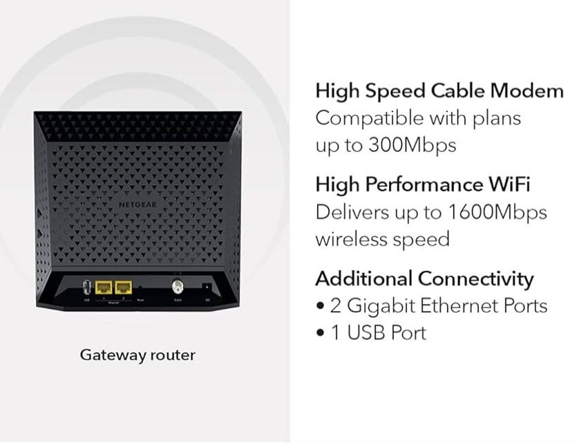 Netgear AC1600 modem/router combo for Sale in Richmond, CA - OfferUp