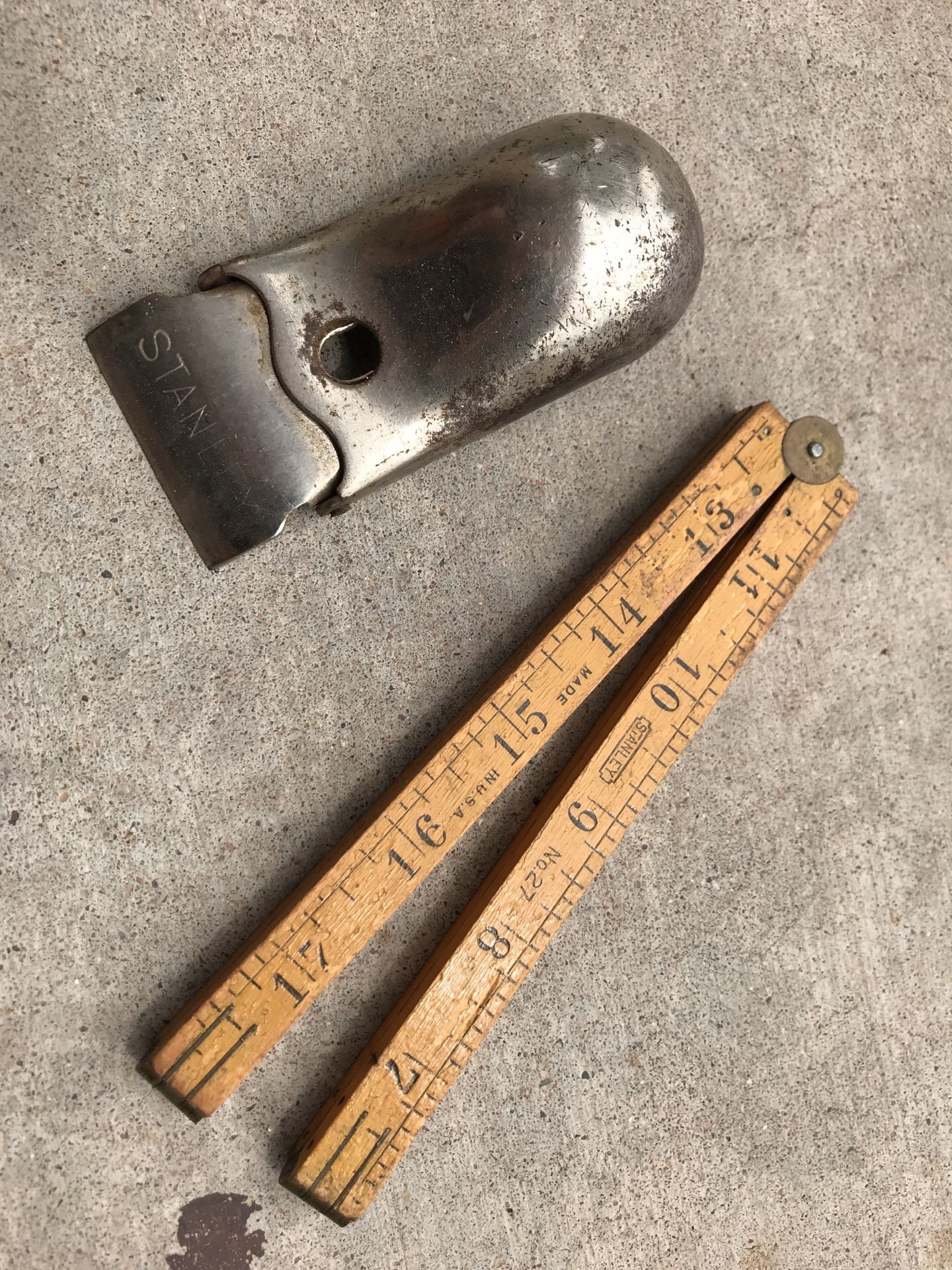 Stanley Block Plane Lever Cap, Folding Ruler, and other Tools for Sale ...