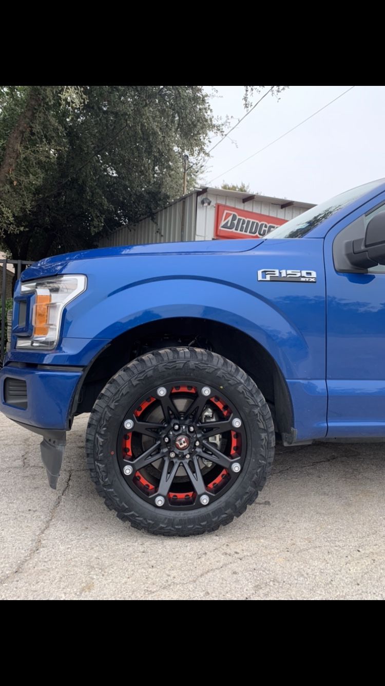 New 20” Ballistic Rims and 33x12.50r20 Tires 6 Lug Wheels Ford F150 ...