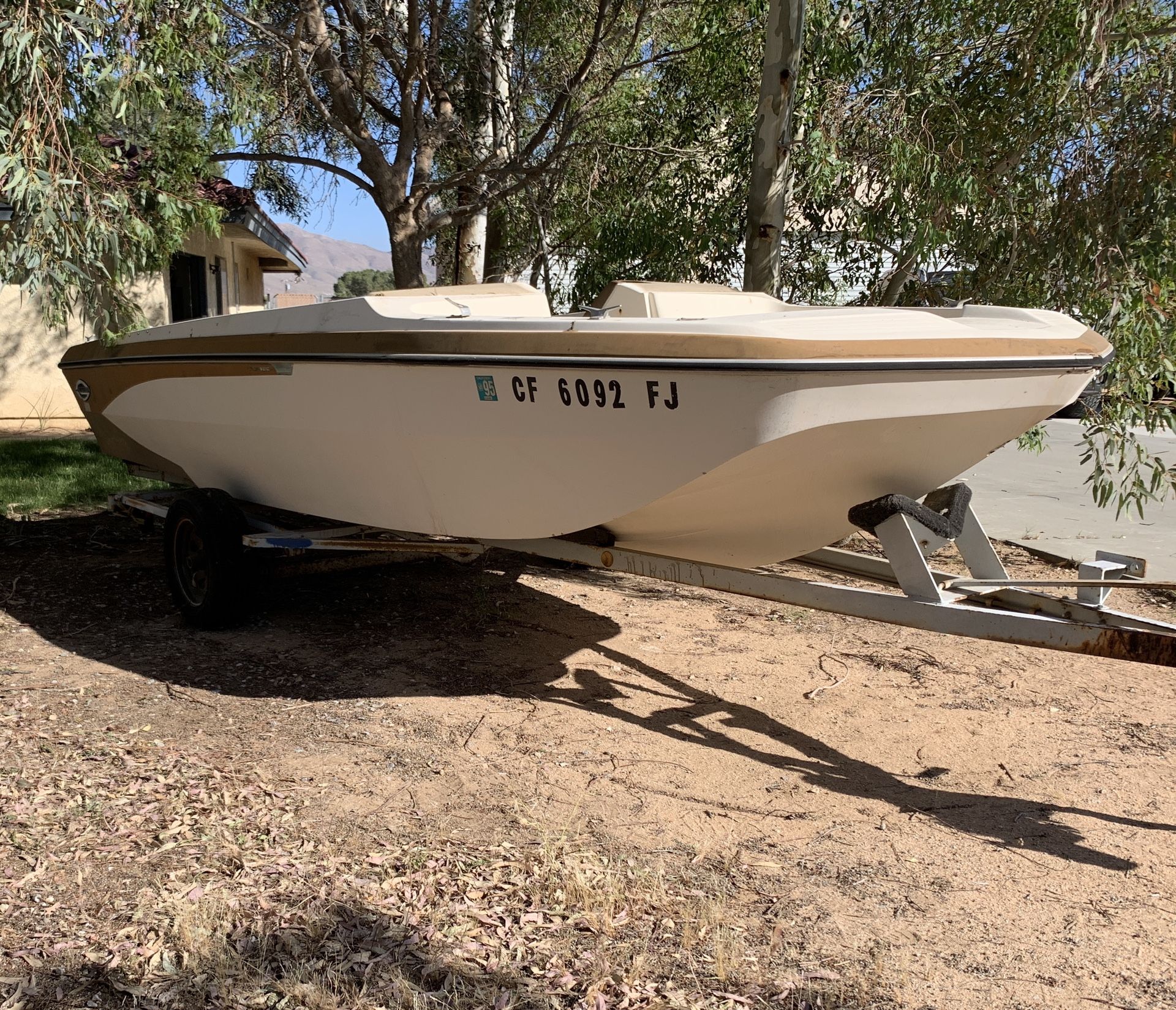 FREE 1974 Glastron V-186 Swinger boat shell only, trailer not included ...