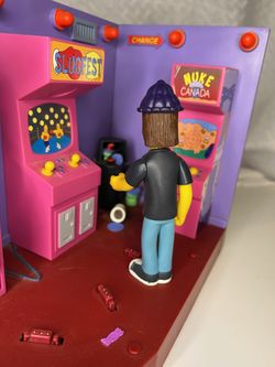 Simpsons Playmates WOS Noiseland Arcade Playset w/ Jimbo Jones Figure ...
