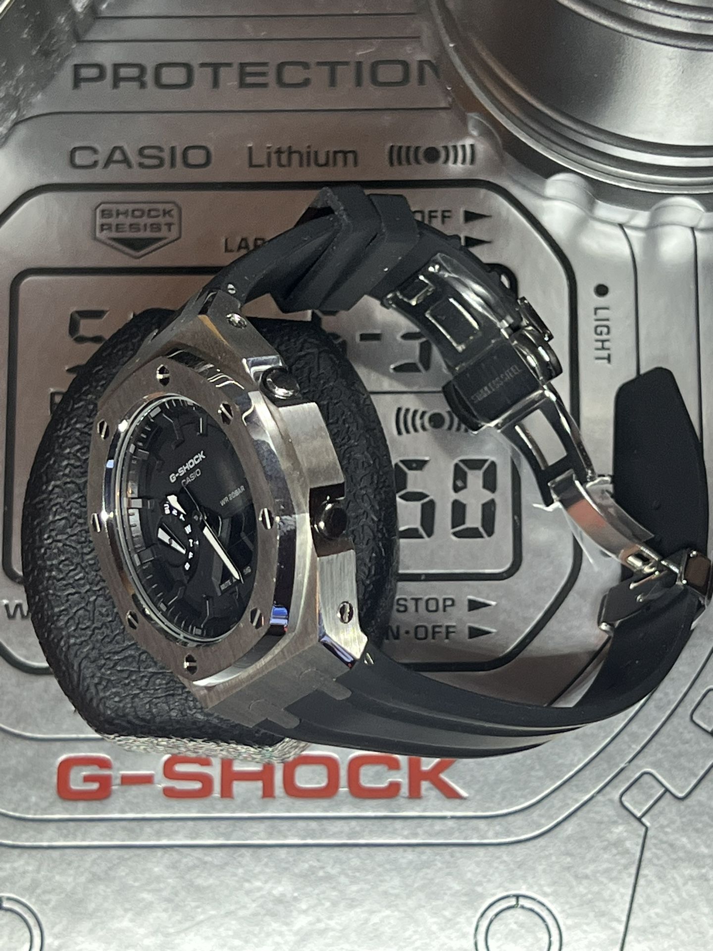 New Casio G-Shock AP Royal Oak GA2100 Casioak Custom BLK Rubber ...