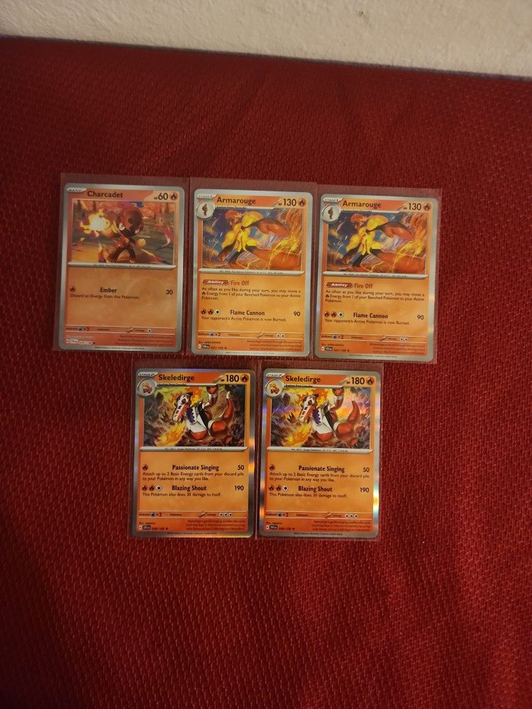 Fire Type Pokemon Cards