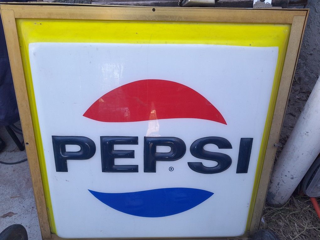 Red And Yellow Pepsi Signs