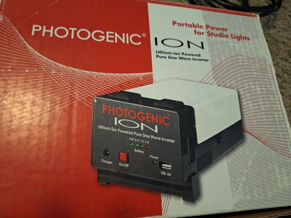 Photogenic ion Battery Pack. Make Your Studio Lights Portable for Sale ...