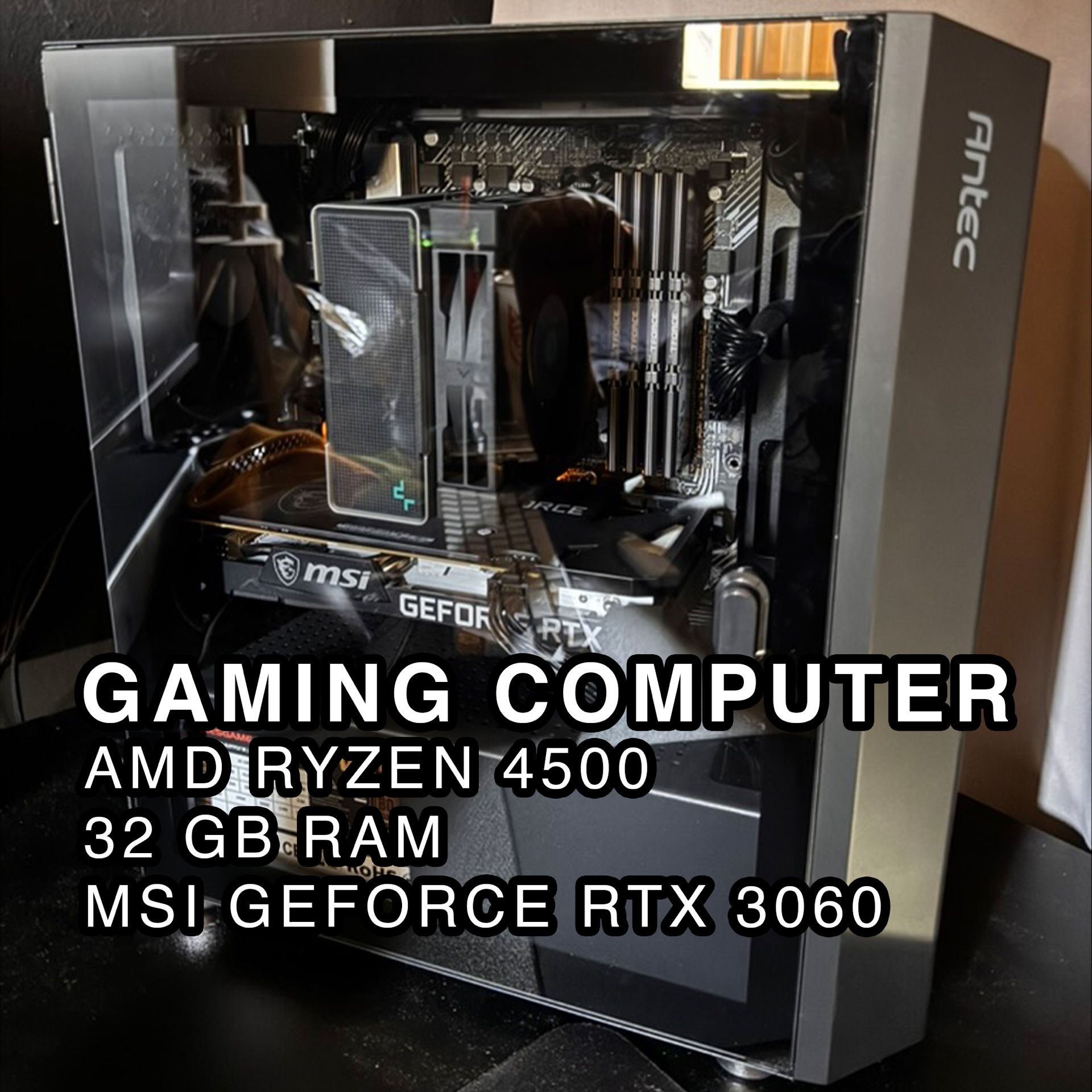 Gaming Comp | Ryzen 4500 | RTX 3060 | 32GB Ram | 120 SSD for Sale in El ...