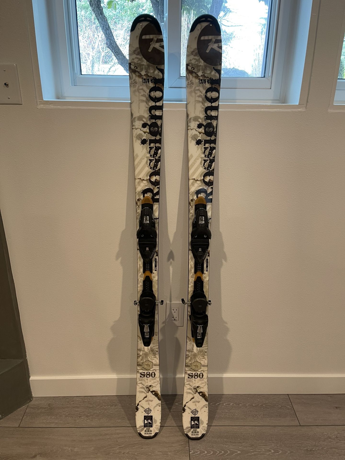 Rossignol S80 Freeride Bumper Skis 160 CM + Axium 120 Bindings Used for ...