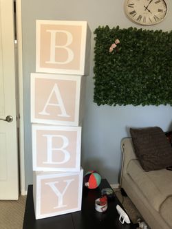 Giant Baby Blocks Decorations