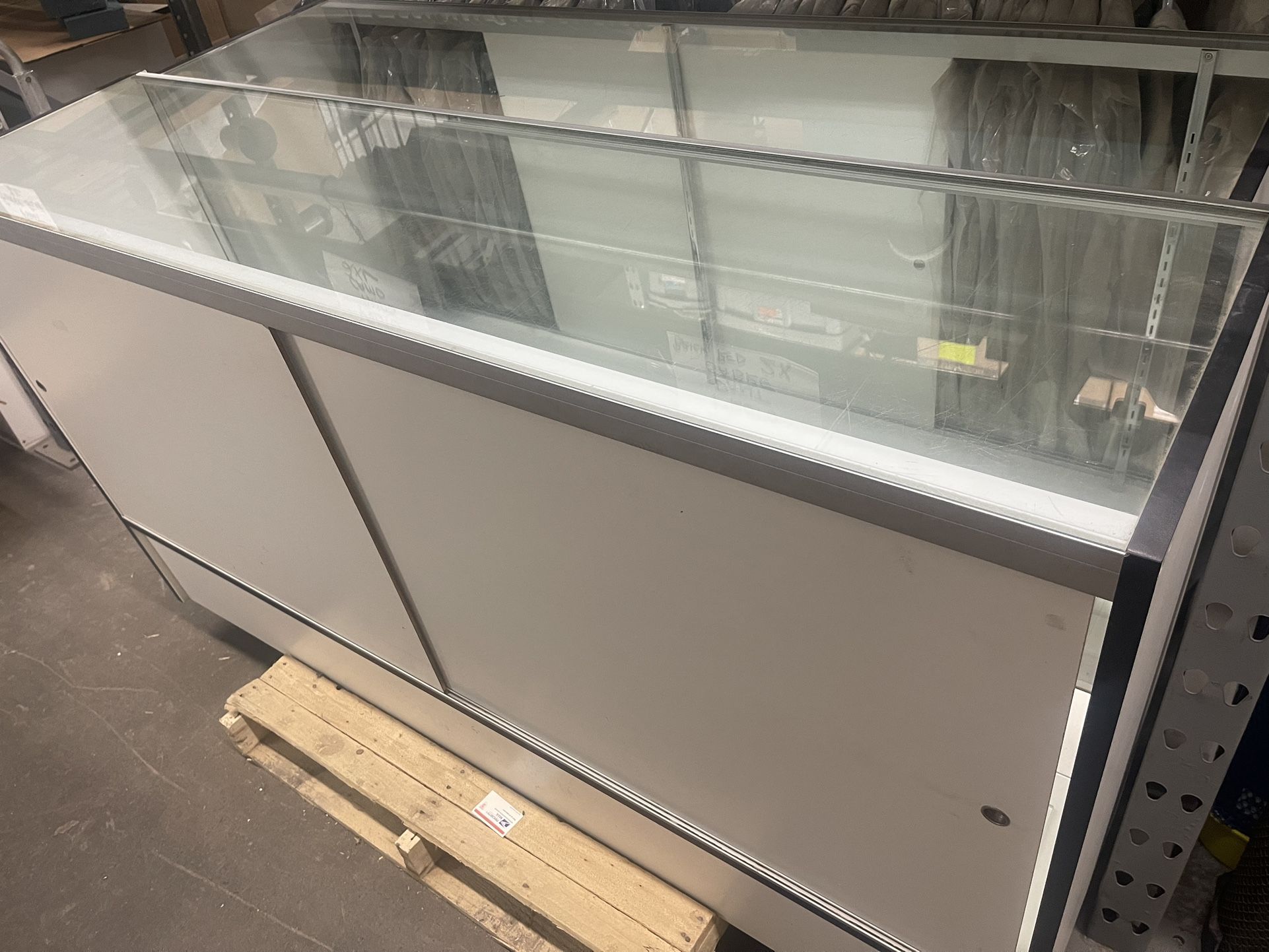 Orange Pico Glass Display Cases Economy Showcases Used 75 Each for Sale ...