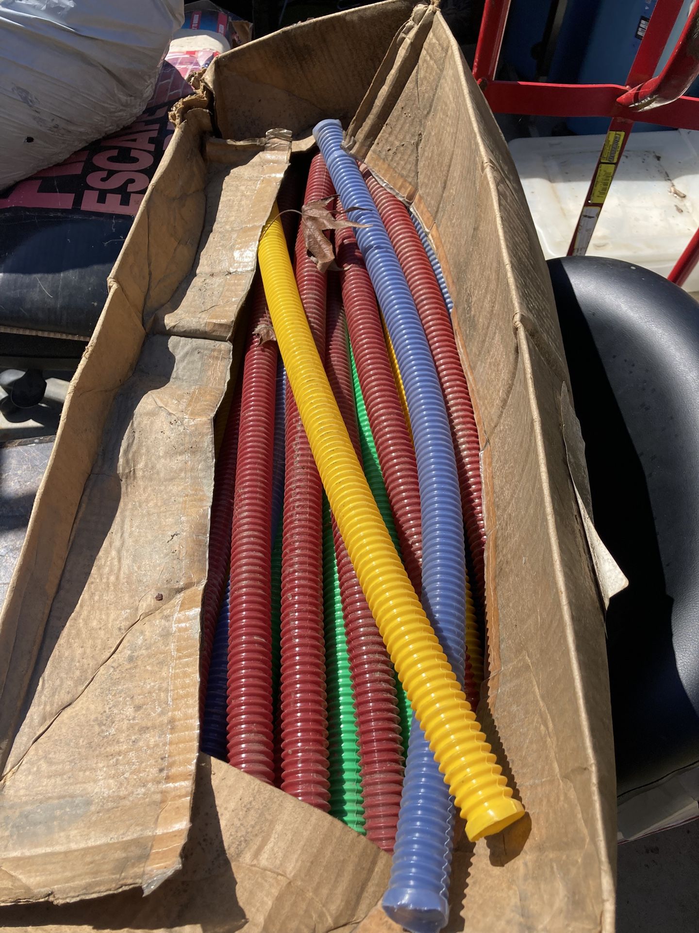 Box Of Weird Colored Plastic Hoses for Sale in Visalia, CA - OfferUp